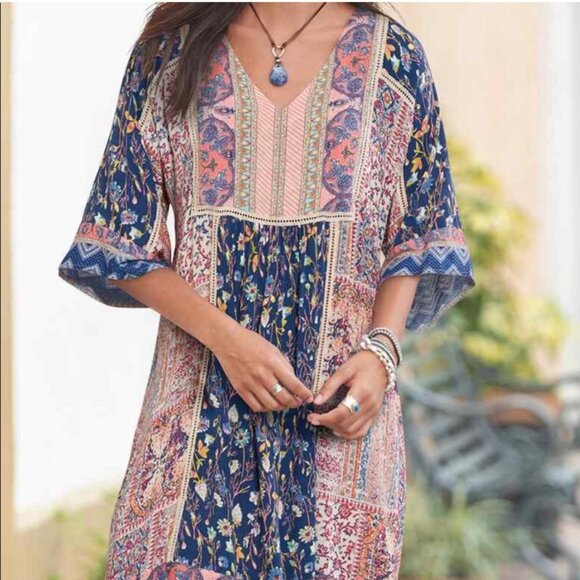 Sundance | Dresses | Sundance My Favorite Patchwork Dress Boho Mini ...